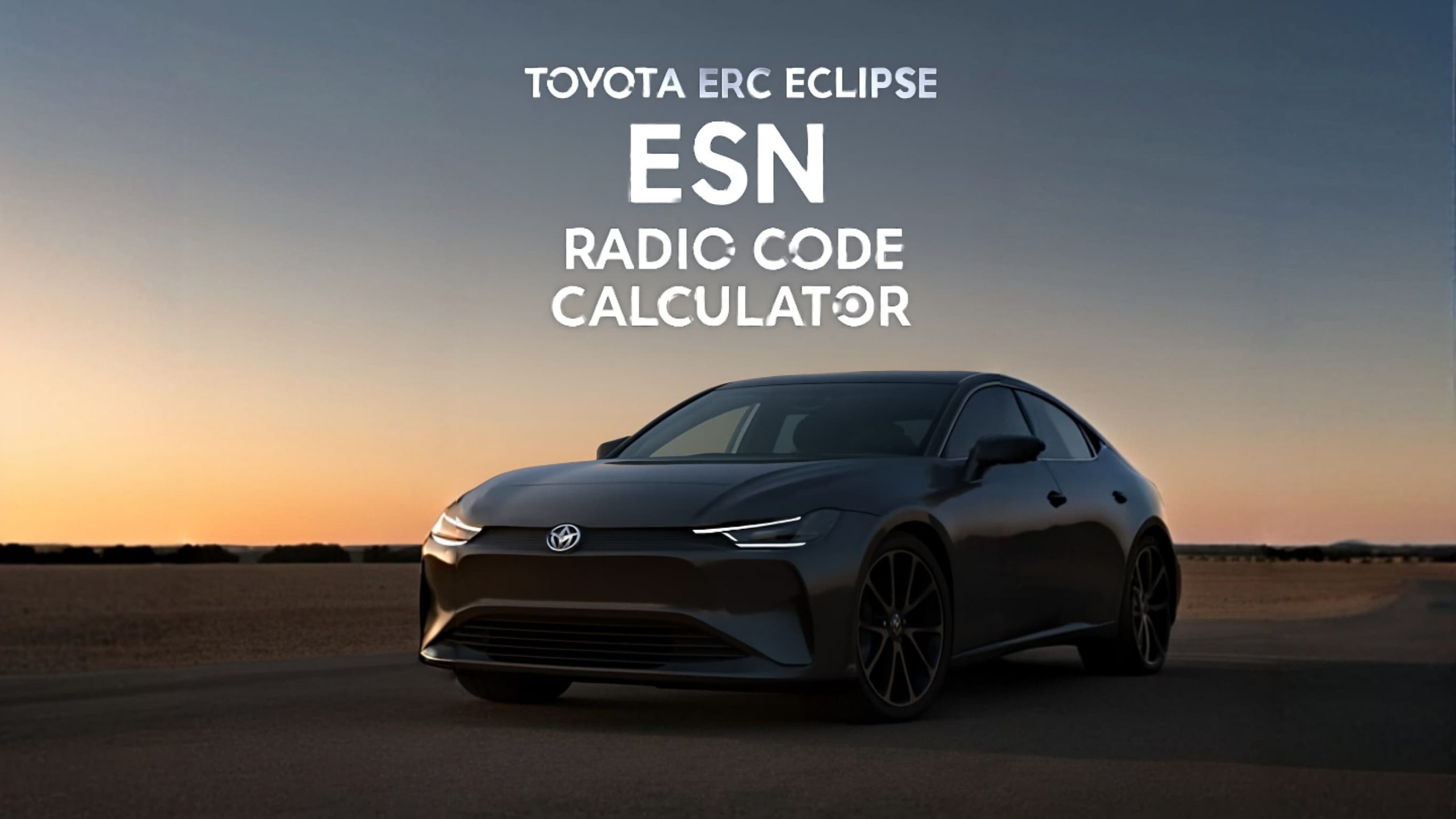 Free Toyota ERC Eclipse ESN Radio Code Calculator - KumAy - Elektronik ...