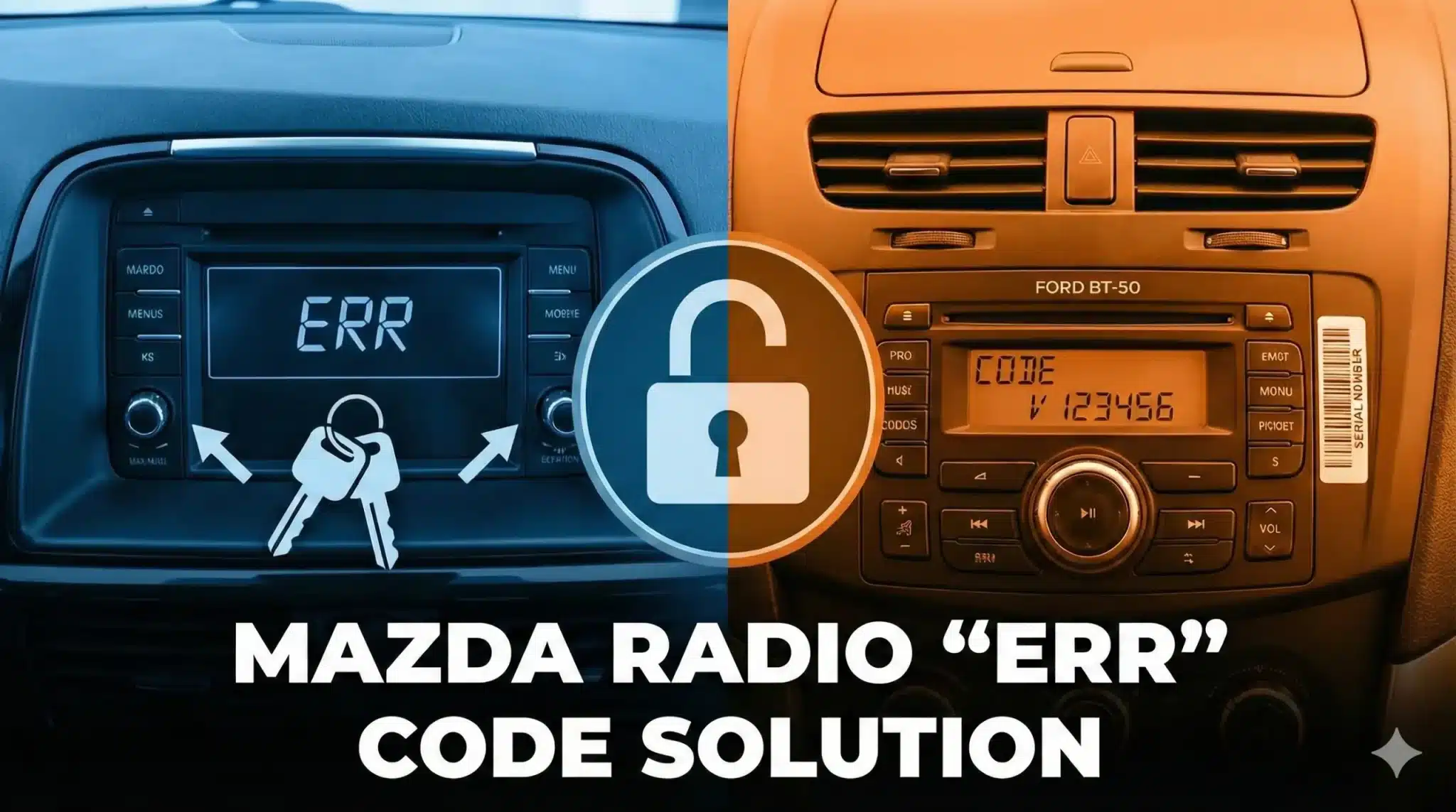 Mazda Radio Code "ERR" Error Fix: A Guide to Unlocking Without Entering ...